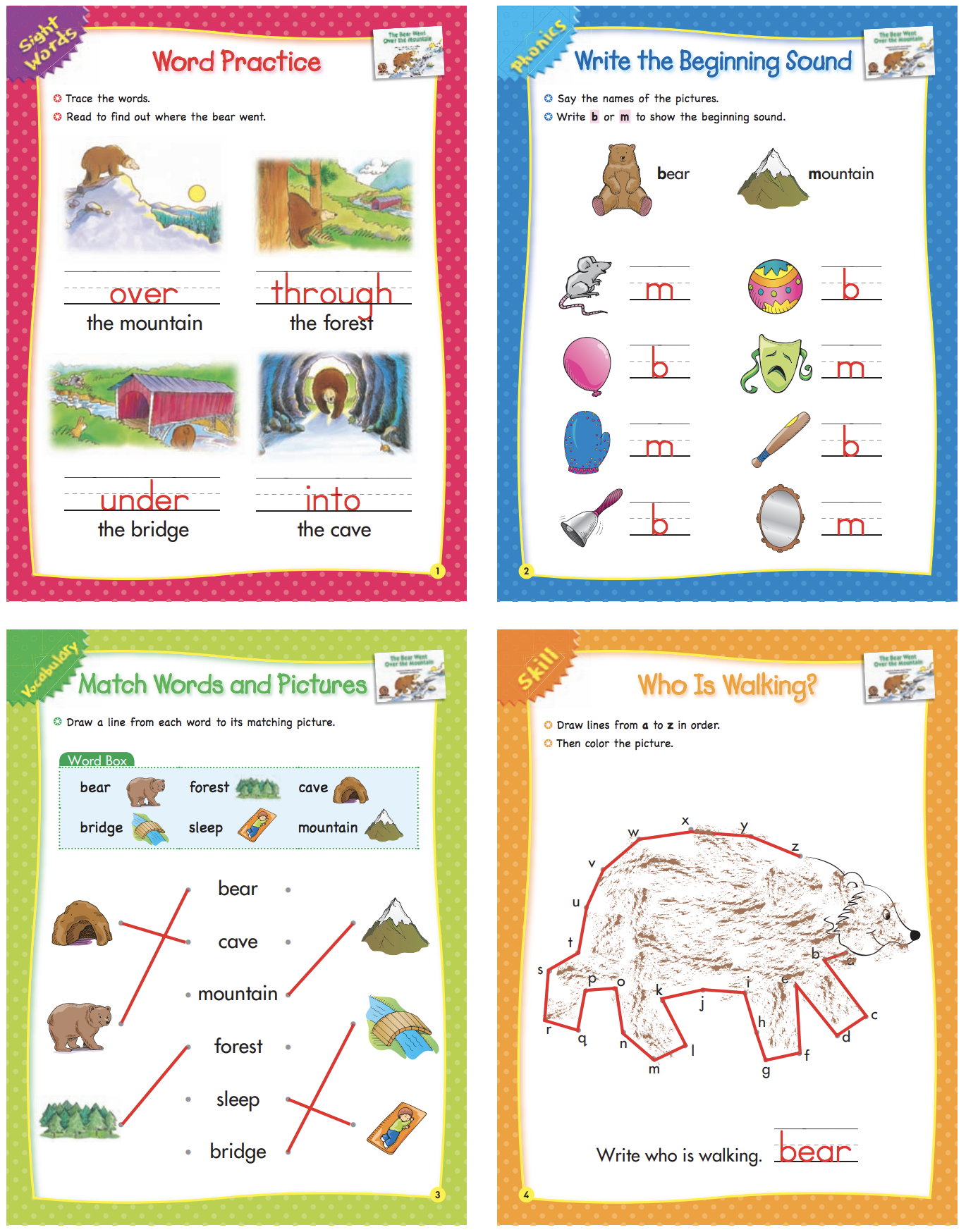 CTP絵本The Bear Went Over the Mountainに使える教材一覧 | CTP English